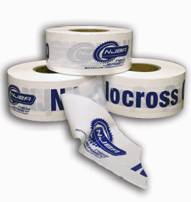 Custom Barricade Tape for Races - Sponsor Logo